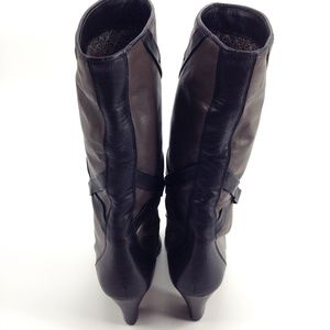 Hogl | Shoes | Vintage Hogl Austria Grey Black Tall Boots | Poshmark
